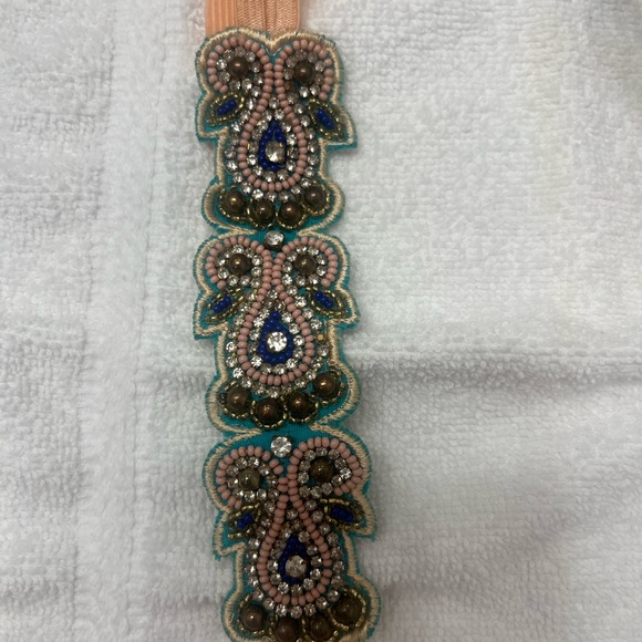 Nordstrom | Accessories | Beaded Embellished Head Bands With Blue And ...